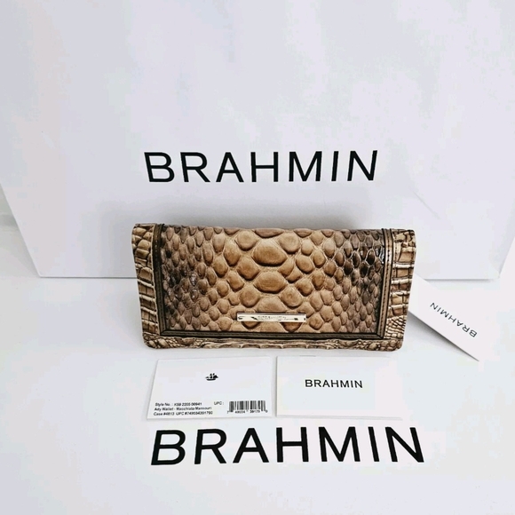 Brahmin | Bags | Nwt Brahmin Macchiato Mansouri Ady Wallet | Poshmark